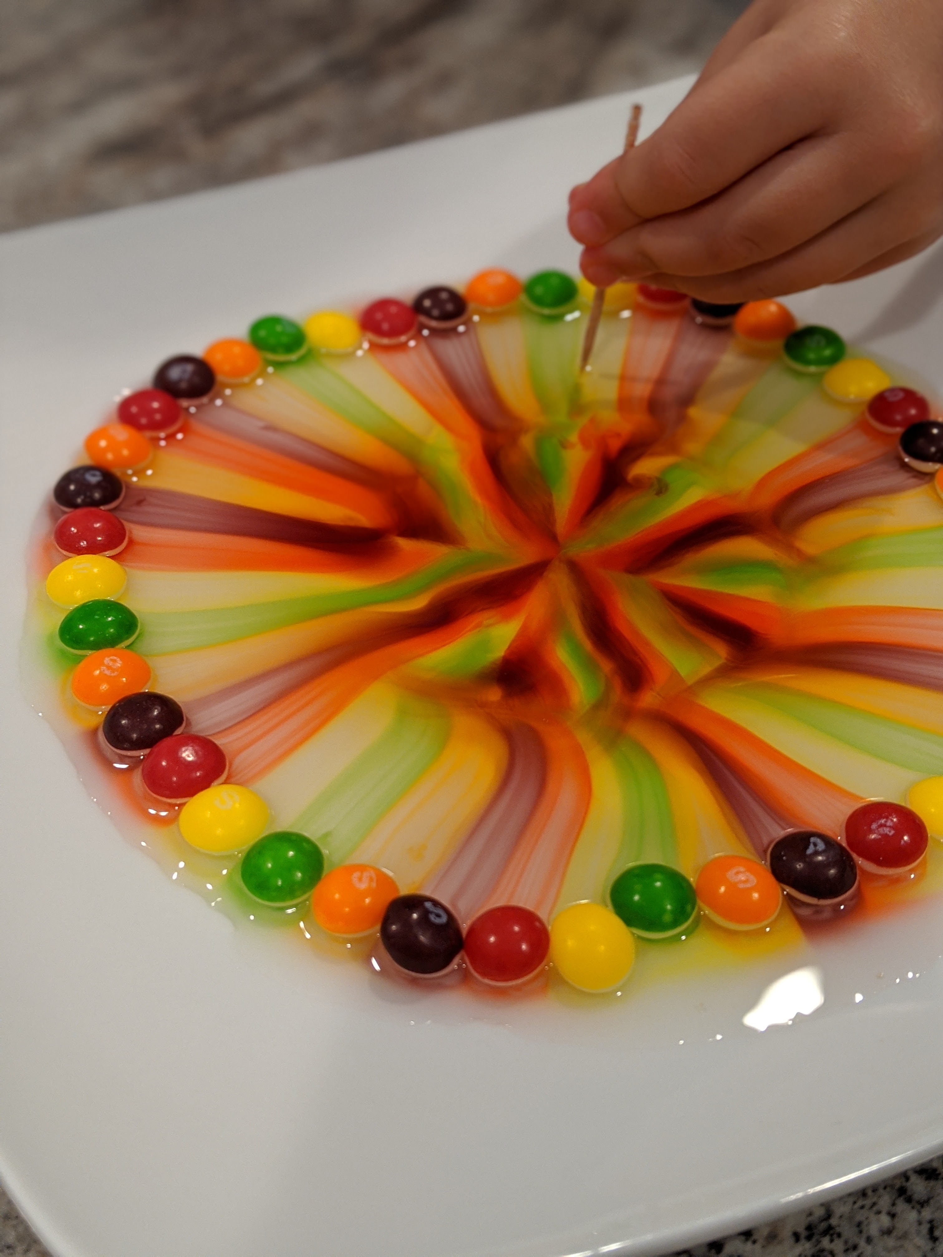 The Skittles Rainbow Experiment – Learning the Art of Chemistry ...